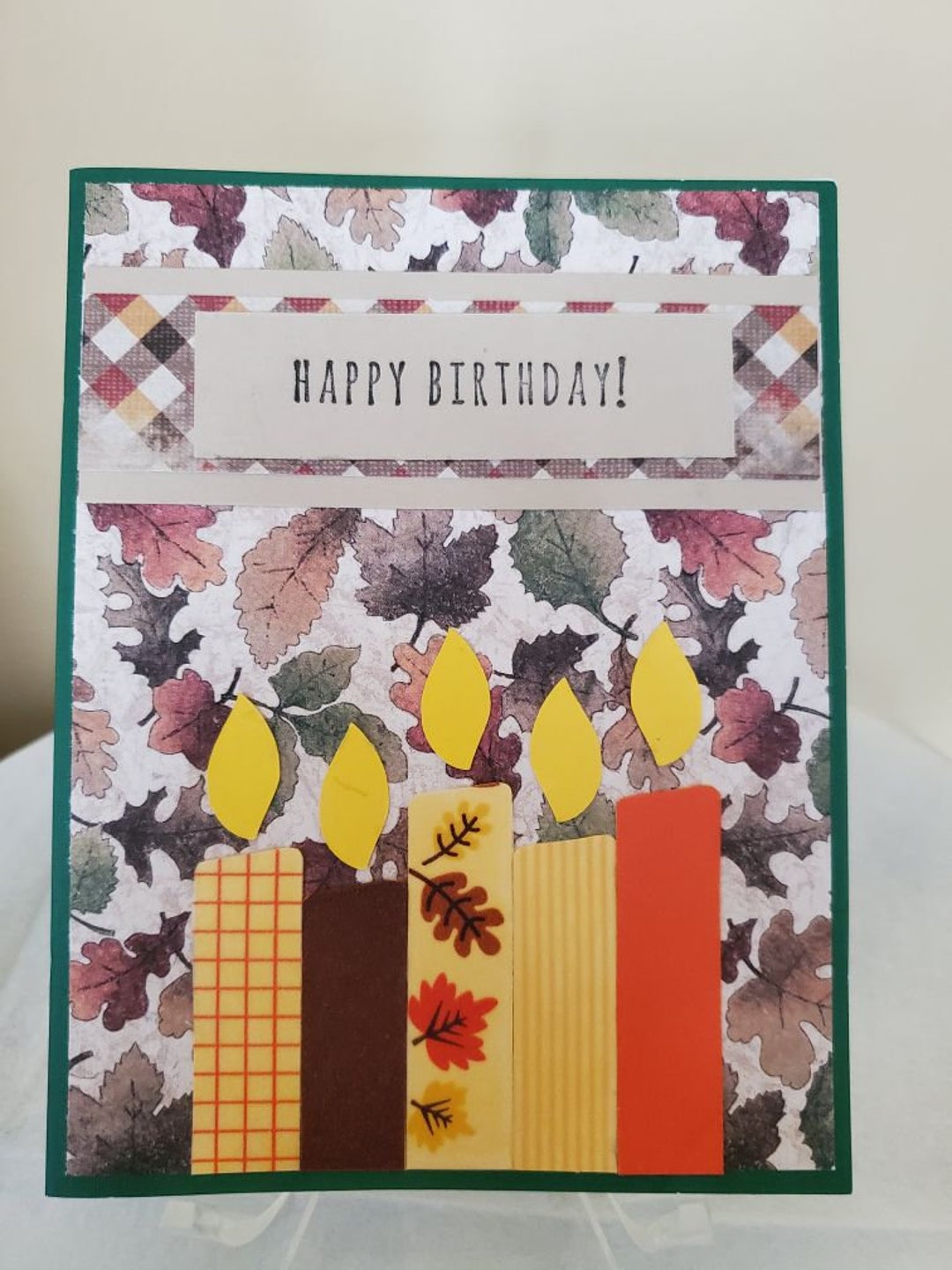 Handmade Fall Happy Birthday Card - Etsy
