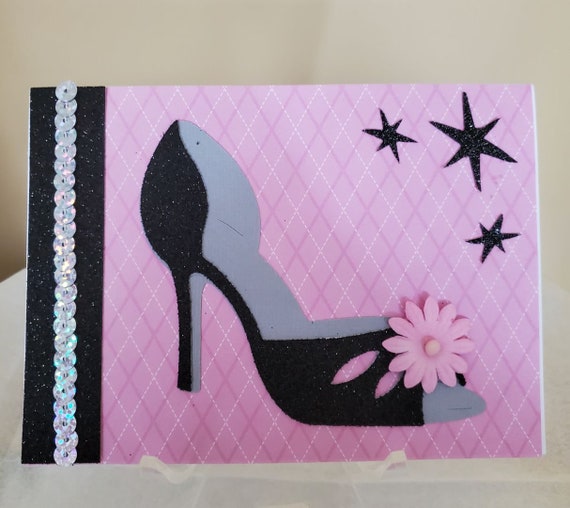 Handmade Girl's Night Out High Heel Card Bachelorette - Etsy