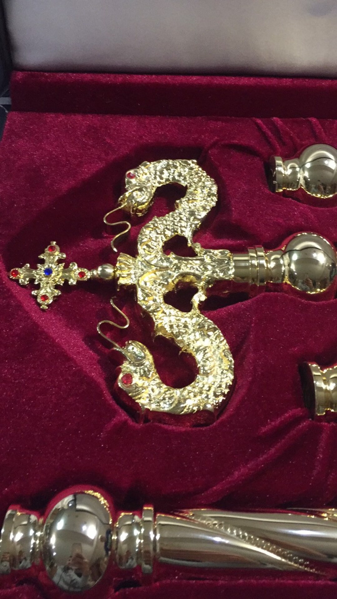 Orthodox Bishop Crosier Gold Plated With the Extra Option of Leather ...