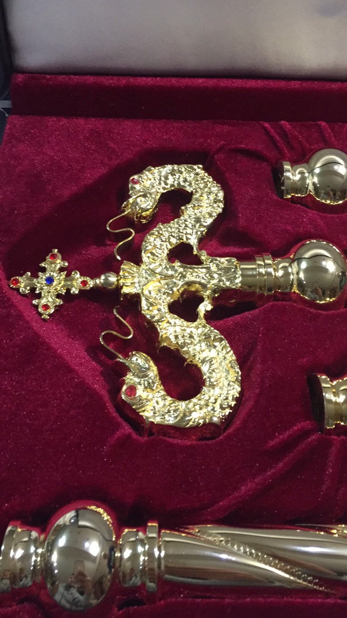 Orthodox Bishop Crosier Gold Plated With the Extra Option of - Etsy