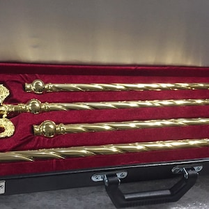 Orthodox Bishop Crosier Gold Plated With the Extra Option of Leather ...