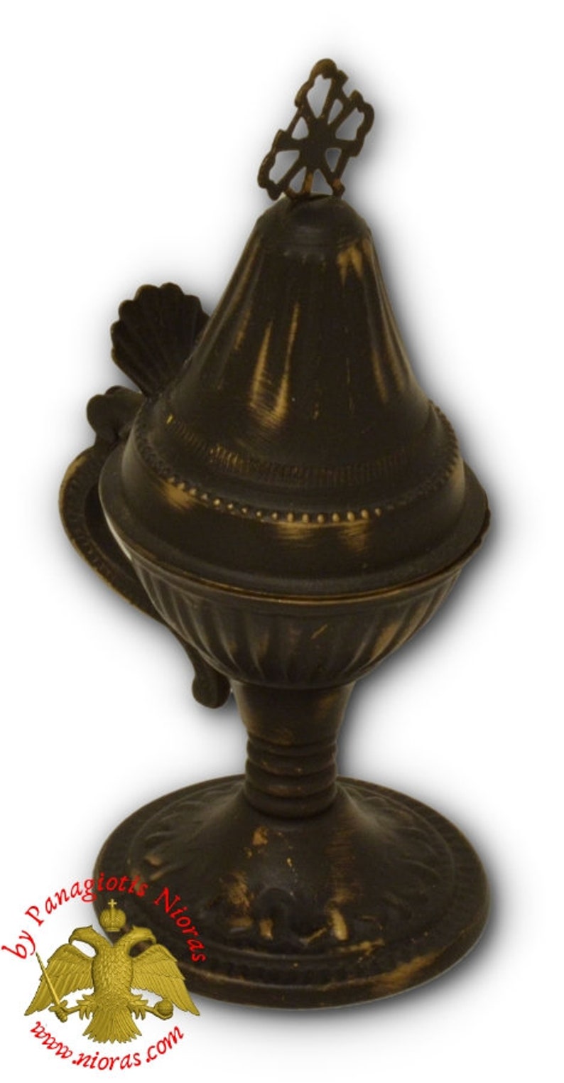 Orthodox Censer From Brass Metal 12 Cm Made in Greece - Thimiato - - Etsy