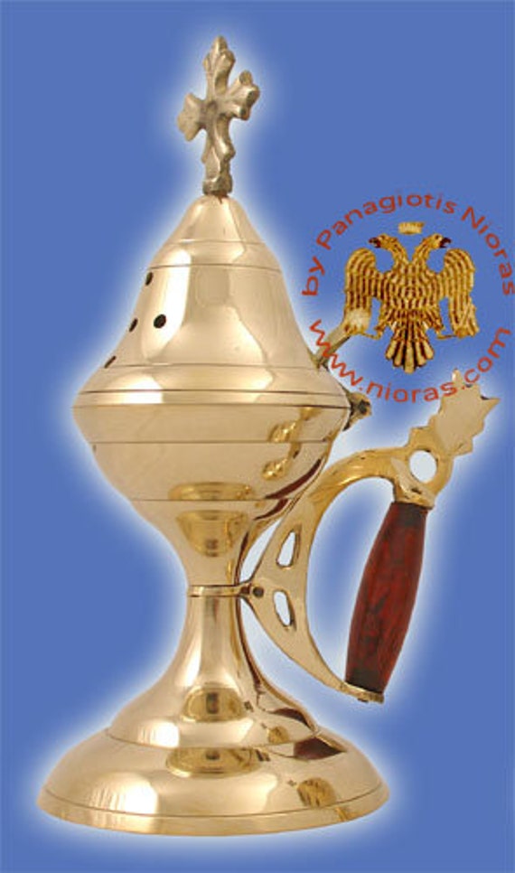 Orthodox Censer From Brass With Wooden Handle 19 Cm - Etsy