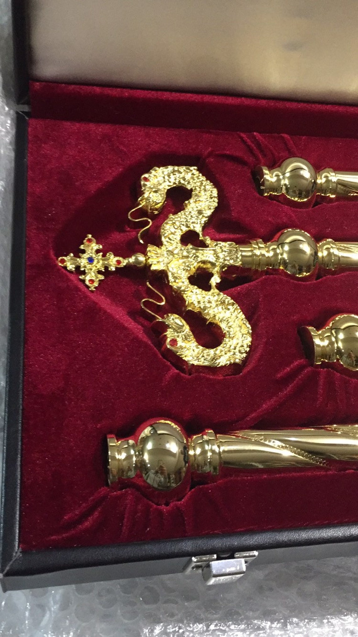 Orthodox Bishop Crosier Gold Plated With the Extra Option of Leather ...