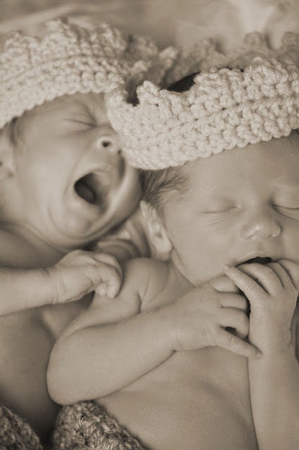 Crowned Queen of Pink Newborn Crown - Etsy