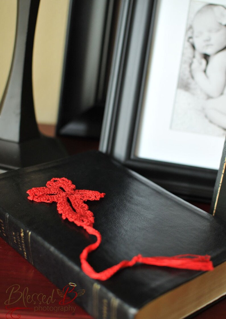 Crochet Cross Bookmarks - Etsy