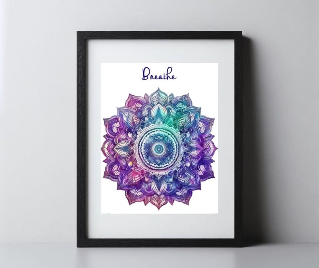 Digital Inspirational Mandala Wall Art, Self Love Art, Printable 8 X 10 ...