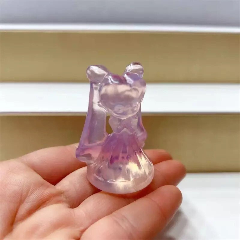 Home Décor Rocks & Geodes Blue Opalite Sailor Moon Crystal Carving ...