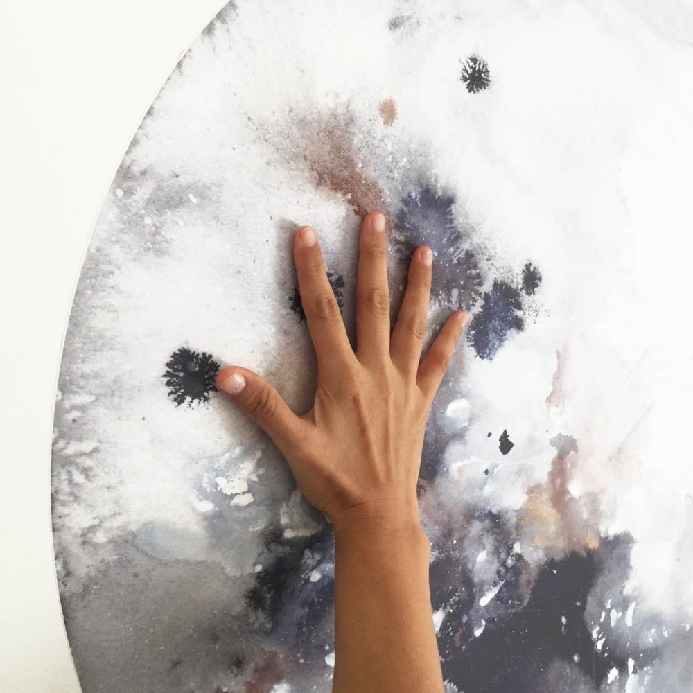 Watercolor Moon Wall Decal. Waxing Moon Decor. Peel and Stick | Etsy UK