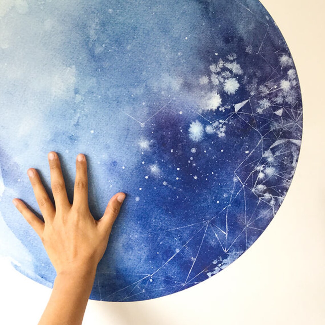 Blue Moon Wall Decal Moon Wall Art Decor. Wall Sticker - Etsy