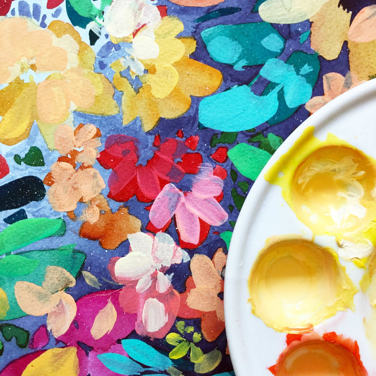 Floral Eclipse Moon Art Print Flower Moon Eclipse Phase Wall | Etsy