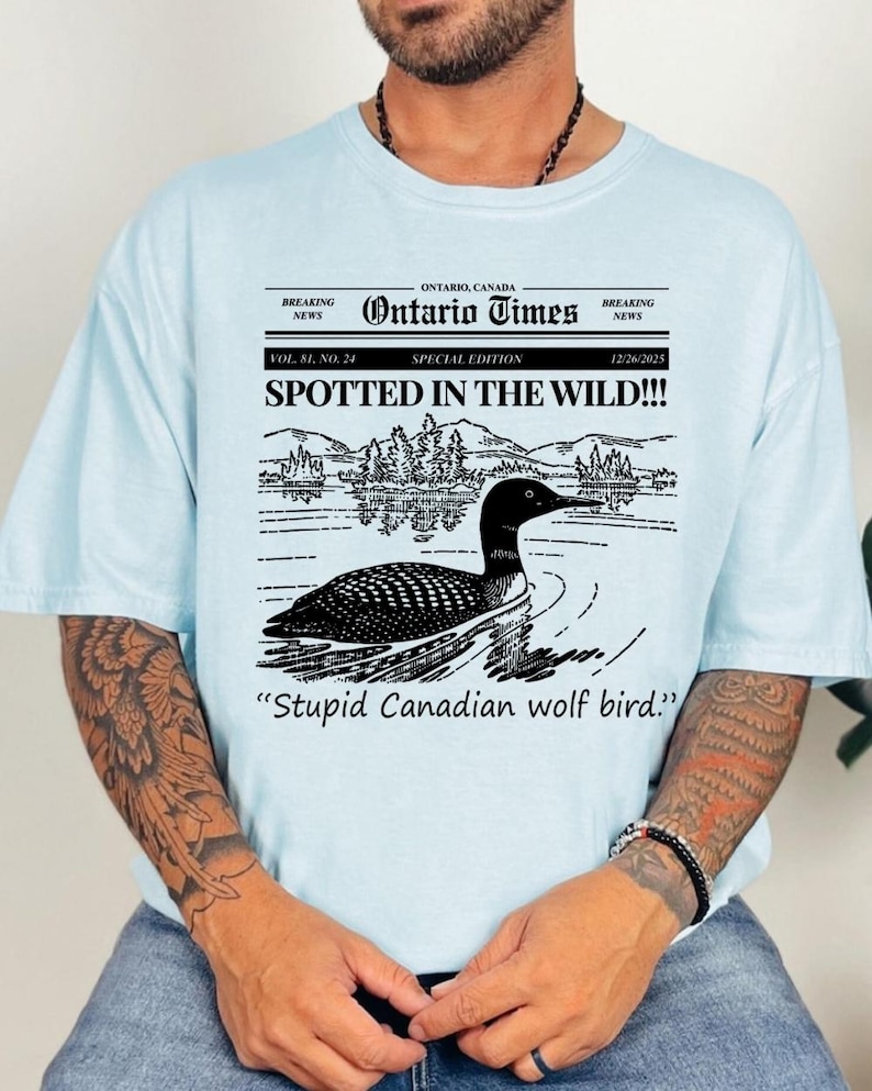 Comfort Color Heated Rivalry Shirt-stupid Canadian Wolf Bird - Etsy UK