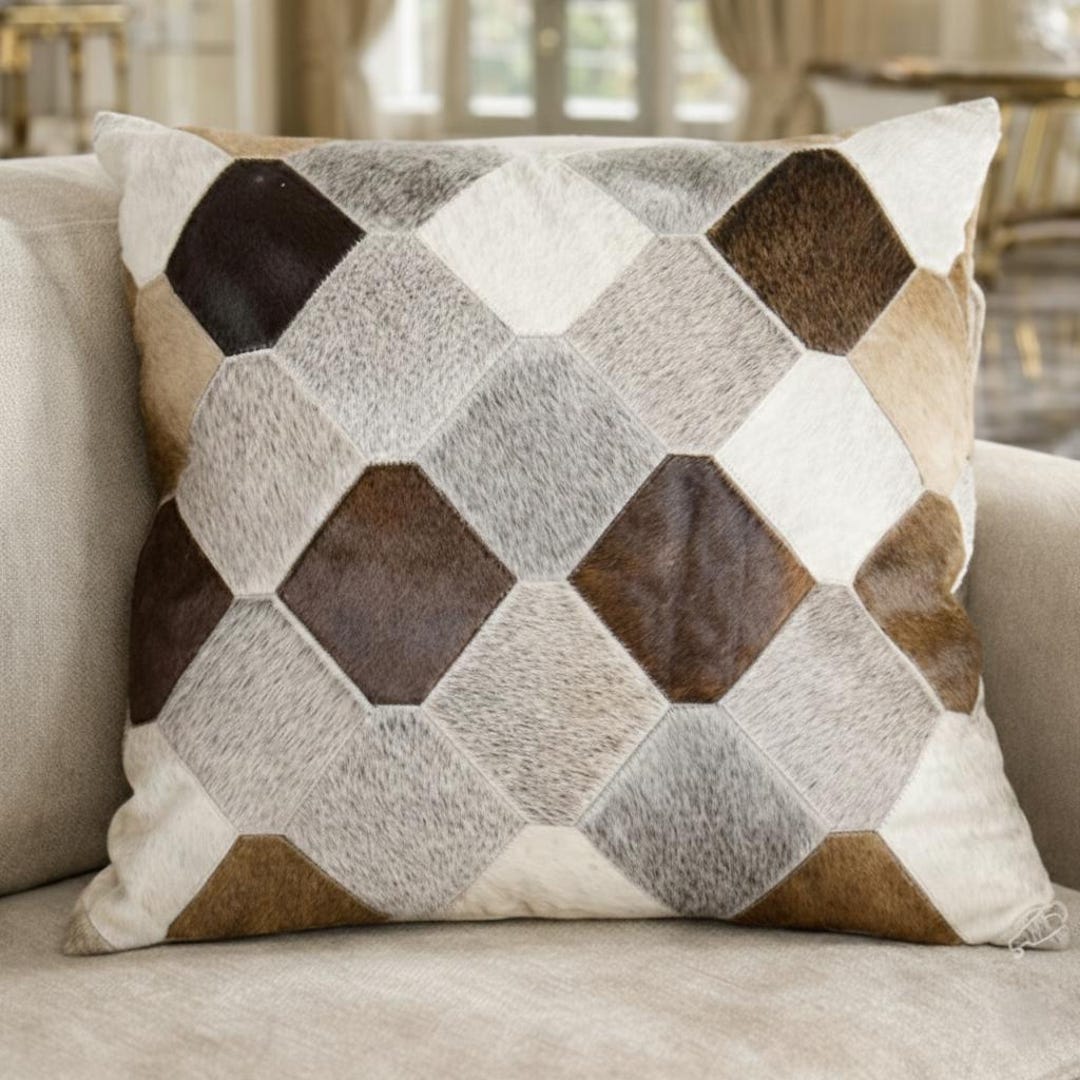 Take A Look About Cowhide Pillow Cover