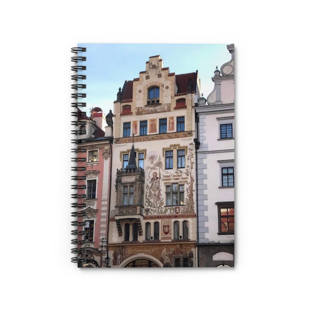 Charming Architectural Spiral Notebook - Ruled Lines, Art Notebook ...