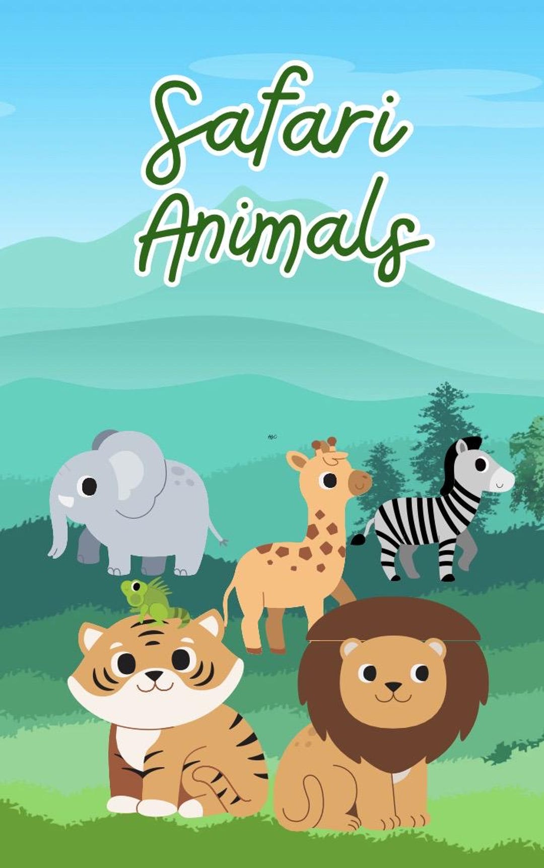 Coloring Book - Safari Animals - Etsy
