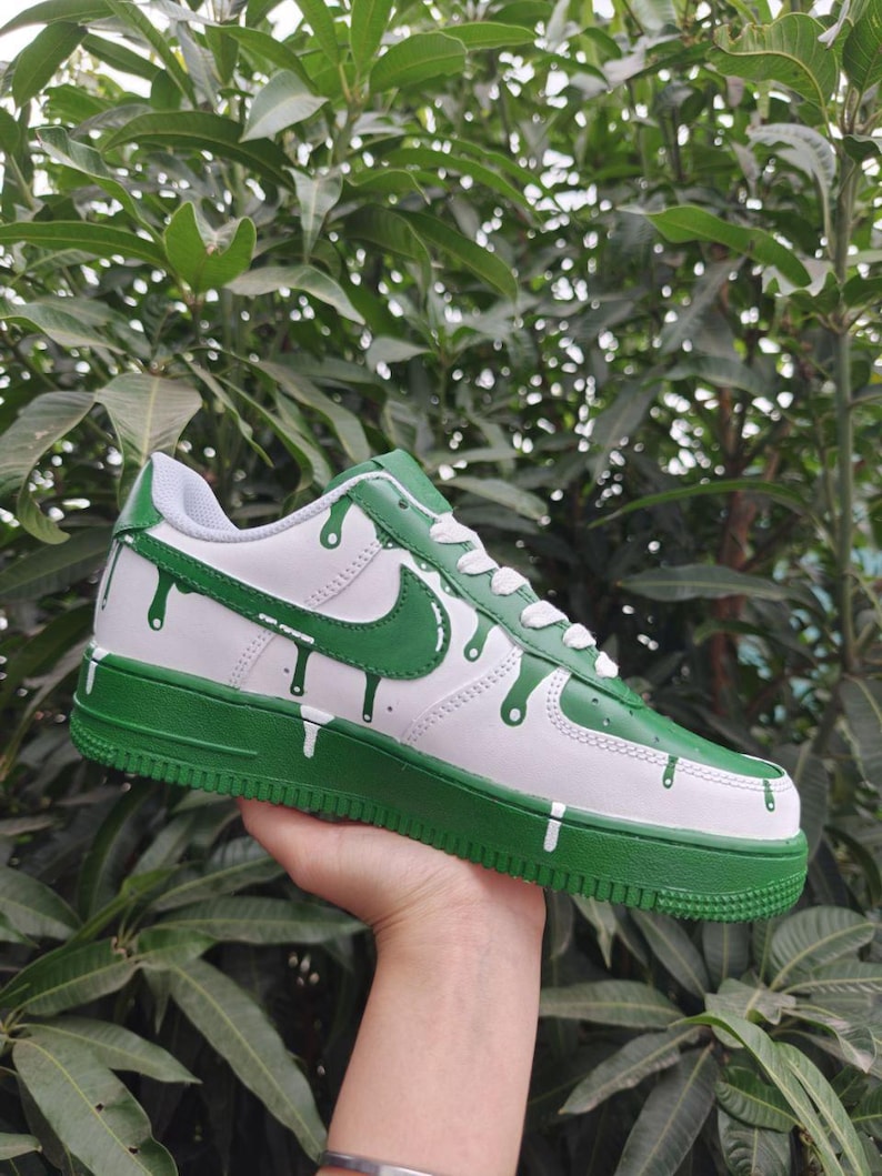 Custom Hand-painted Drip Air Force 1 Sneakers: Personalized AF1 Shoes ...