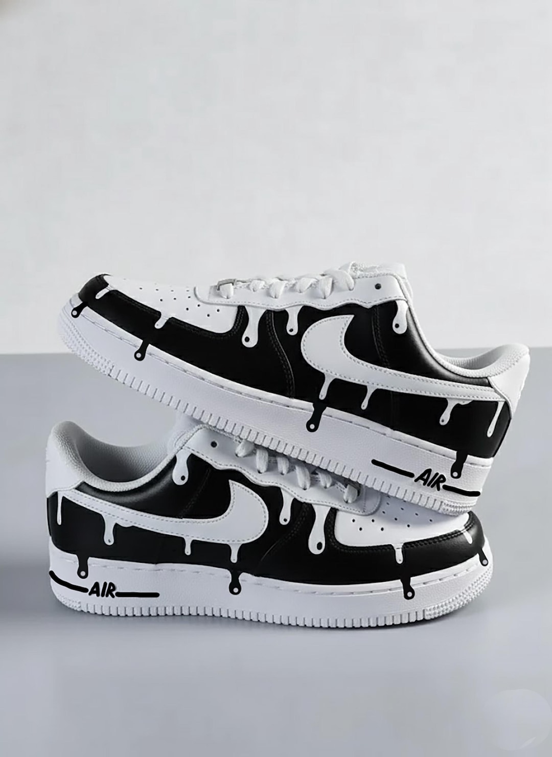 Custom Hand Painted Air Force 1 Sneakers, Drip Design Game Day Shoes - Etsy