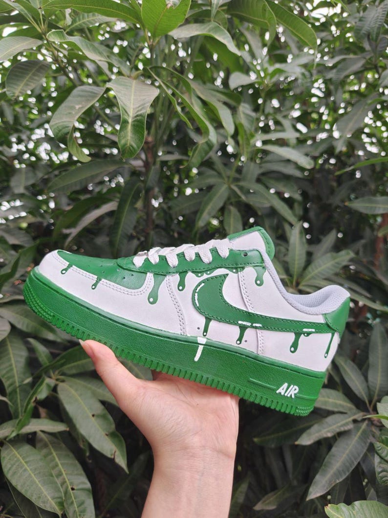 Custom Hand-painted Drip Air Force 1 Sneakers: Personalized AF1 Shoes ...
