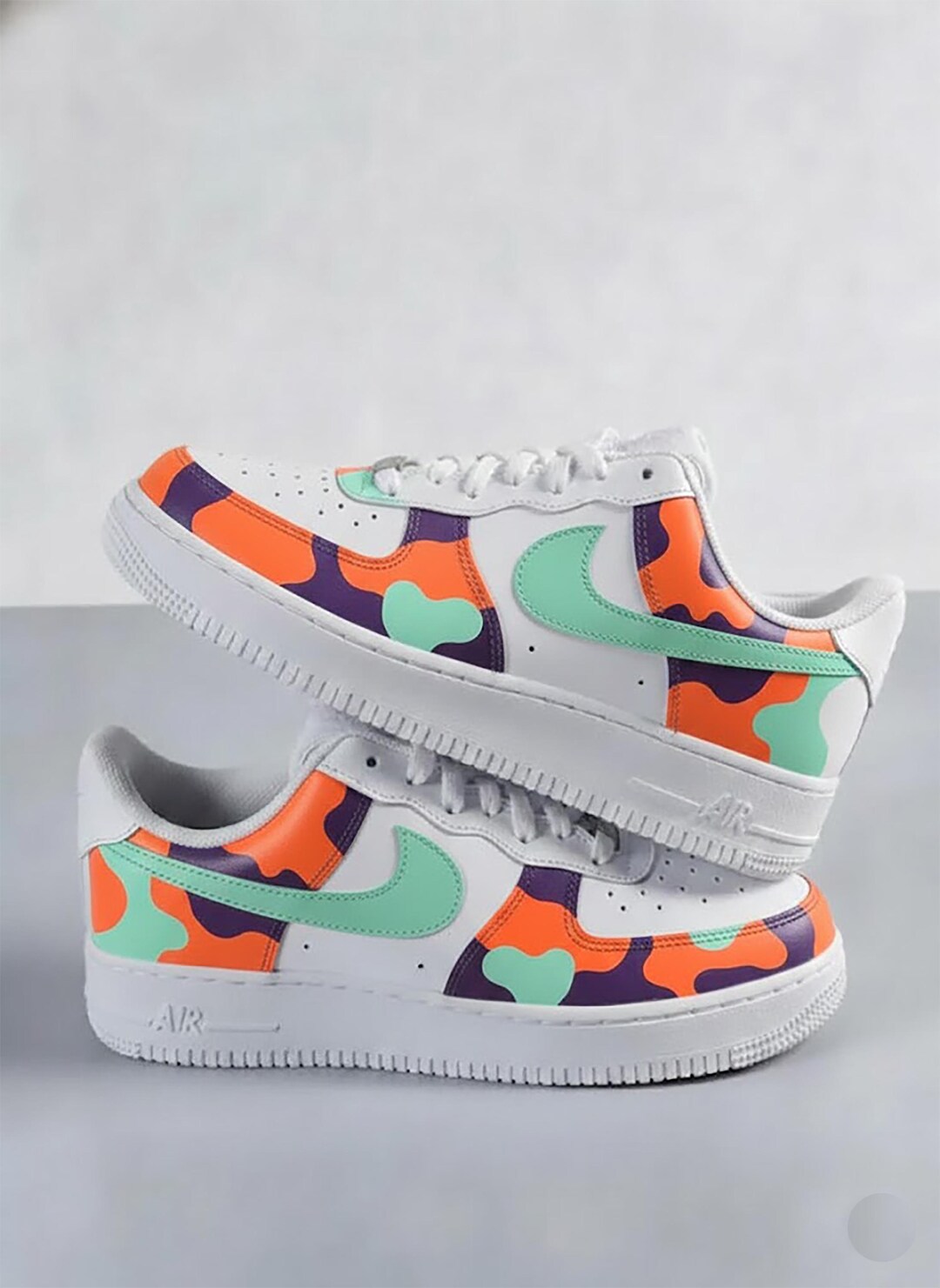 Hand-painted Camo Air Force 1 Sneakers, Custom AF1 Shoes - Etsy