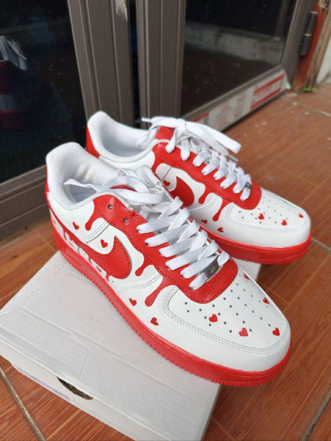Custom Hand-painted Drip Air Force 1 Sneakers: Personalized AF1 Shoes ...