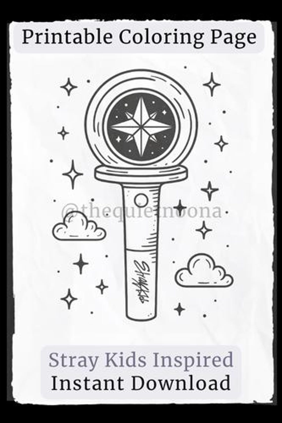 Stray Kids Lightstick SVG: SKZ Fan Art for Cricut, Stickers (digital ...
