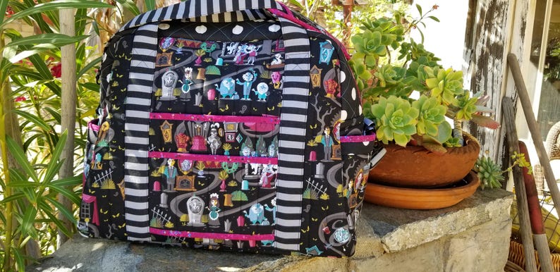 Haunted Mansion Bag/quilted Cotton Travel Bag/overnight Bag/carry-on ...