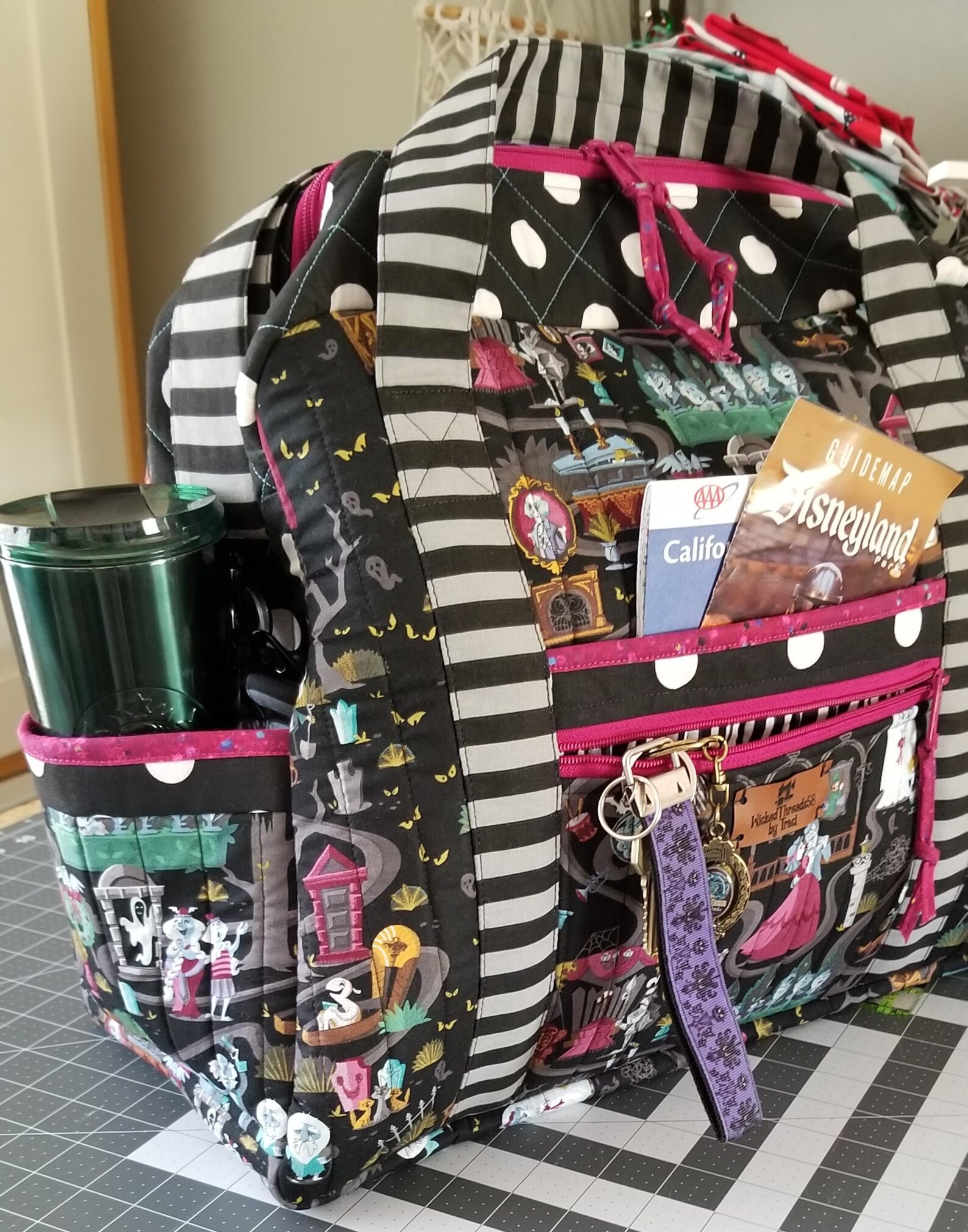 Haunted Mansion Bag/quilted Cotton Travel Bag/overnight Bag/carry-on ...