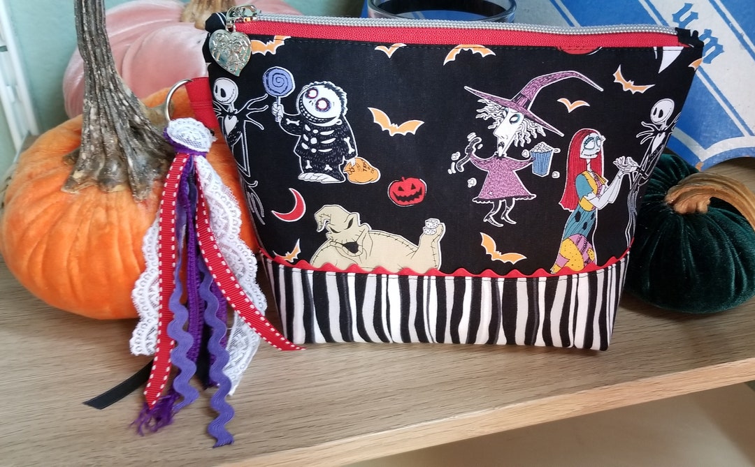 NMBC Zippered Pouch/jack and Sally Zippered Pouch/halloween Pouch ...
