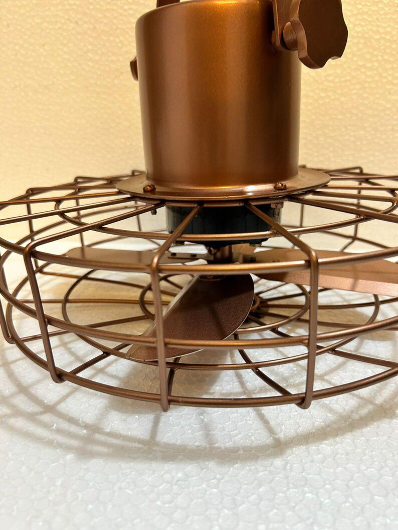 Copper Finish Pedestal Fan | Wall or Ceiling Nautical Industrial Home ...