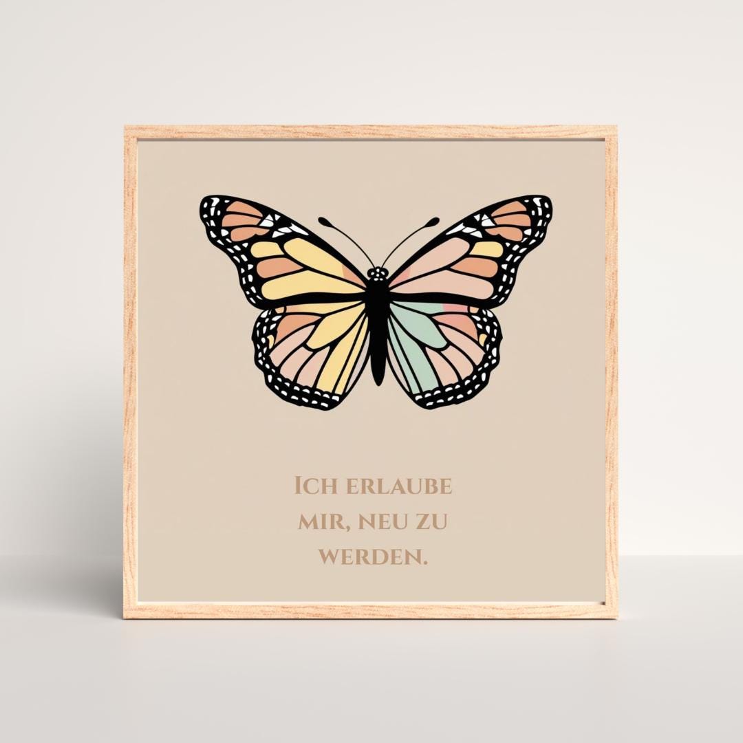 Butterfly - Affirmations for Everyday Life - Minimalist Poster Series ...