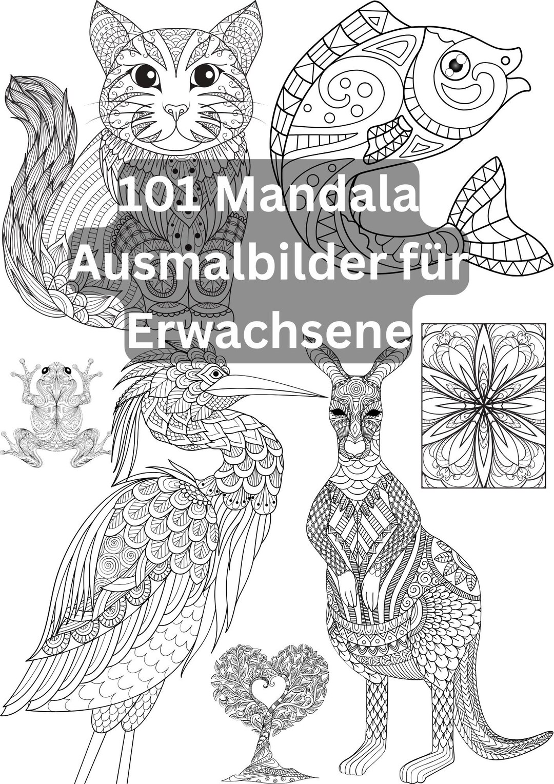 101 Mandala Coloring Pages for Adults - Mandala Coloring Book ...