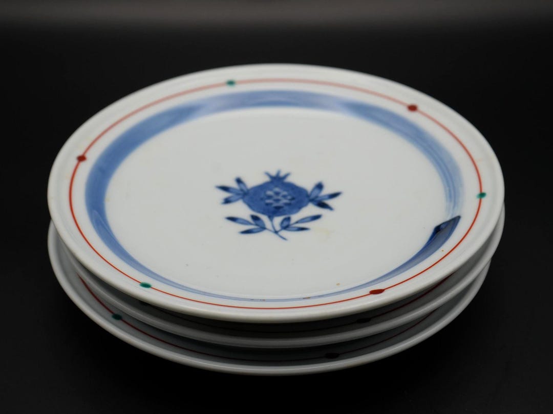 Set of 3 Arita Porcelain Plates – Signed “hikari”, Japanese Imari Style ...