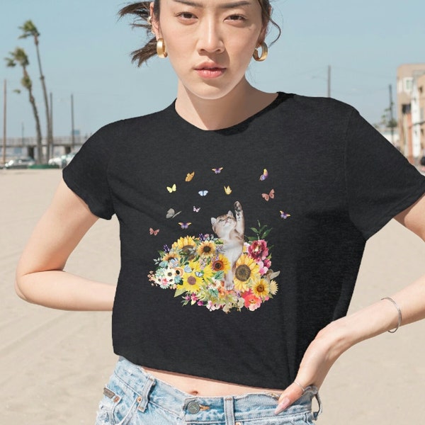 Cat Crop Top - Etsy