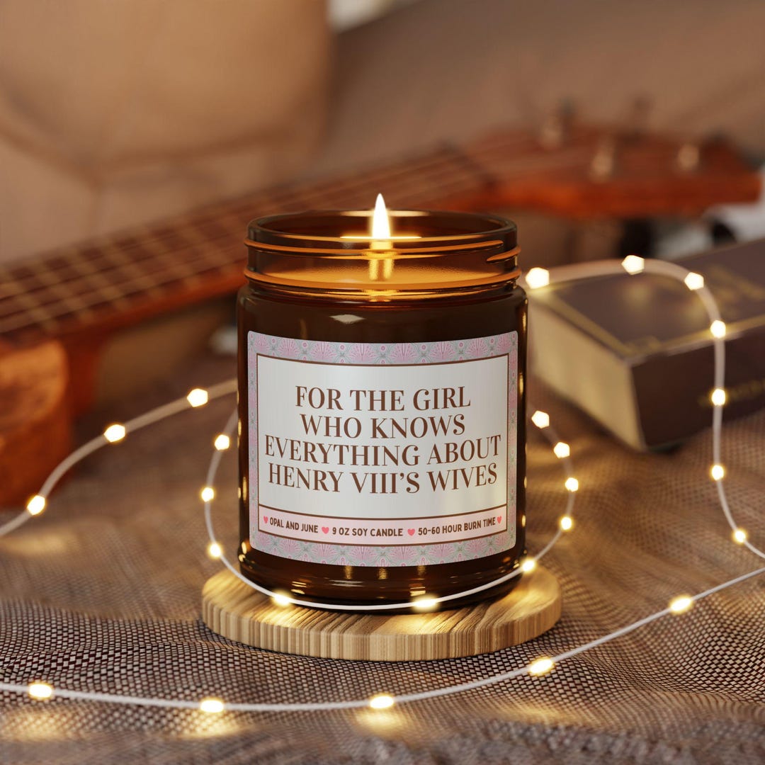 Tudor History Candle for Royal History Lover or Historian: for the Girl ...
