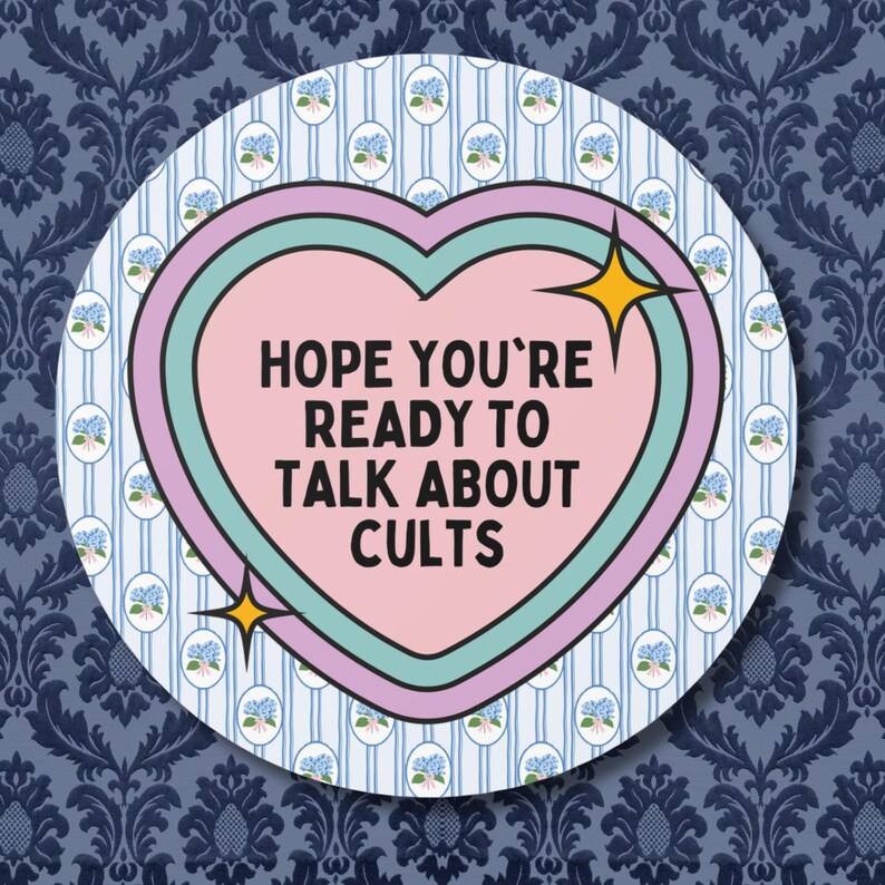 Cult History Floral Sticker for Historian Who Loves Spooky History ...