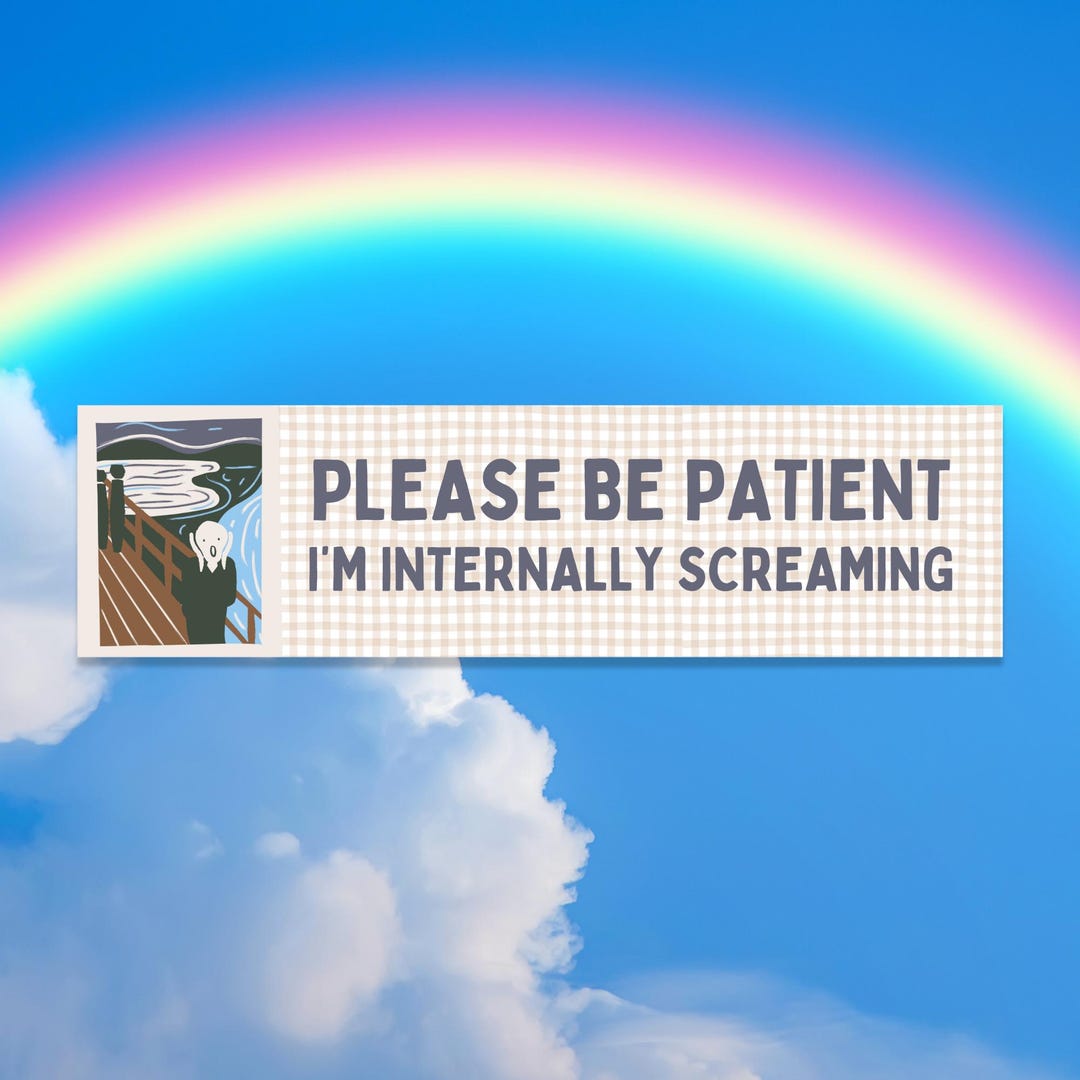 Cute Art History Bumper Sticker for Nervous Driver, Funny 16th Birthday ...