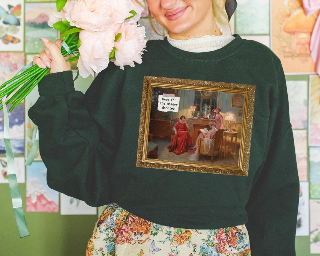 Fantasy Romance Sweatshirt, Romance Reader Who Loves Romantasy and ...