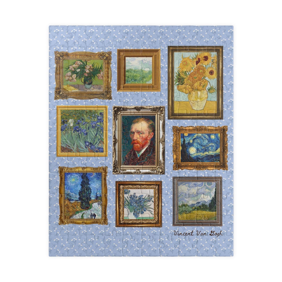 Cute Vincent Van Gogh Puzzle, Art Historian or Friend Who Loves Art ...