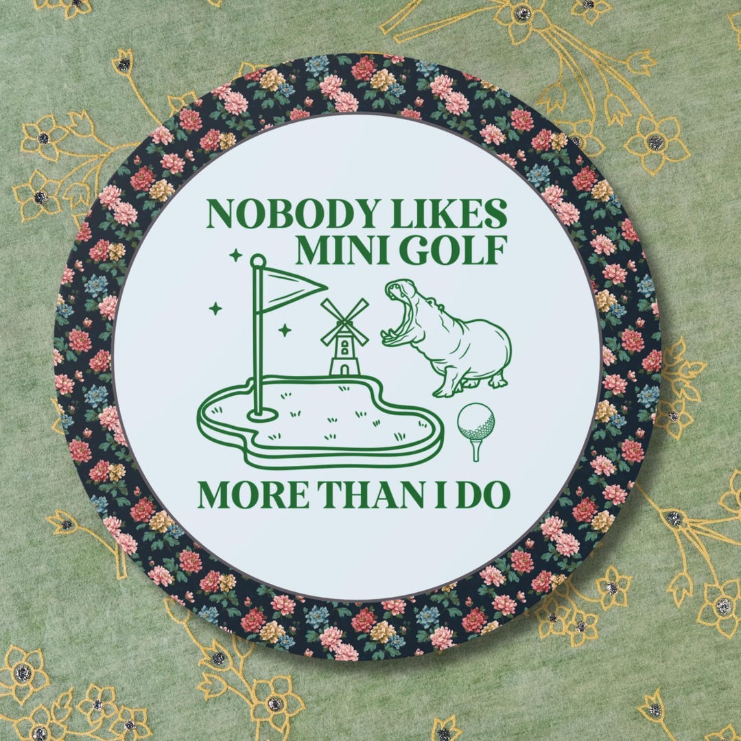 Funny Mini Golf Sticker for Mom or Dad Who Always Wins Mini Golf, Silly ...
