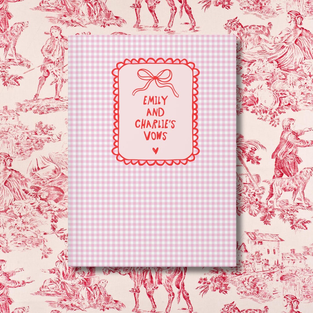 Personalized Name Notebook: Cute Bridal Shower Present for Newly ...