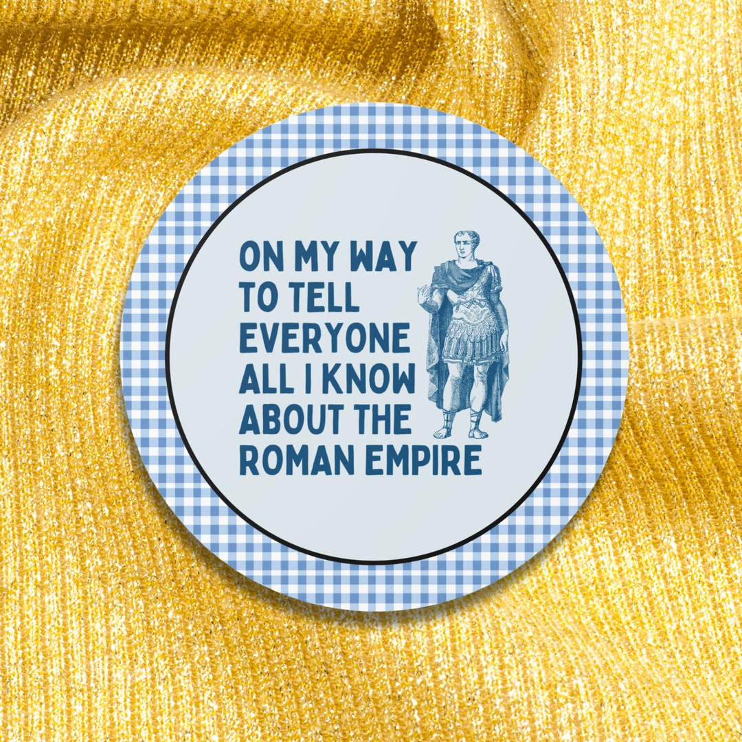 Funny Roman Empire History Sticker for History Buff, Social Studies ...