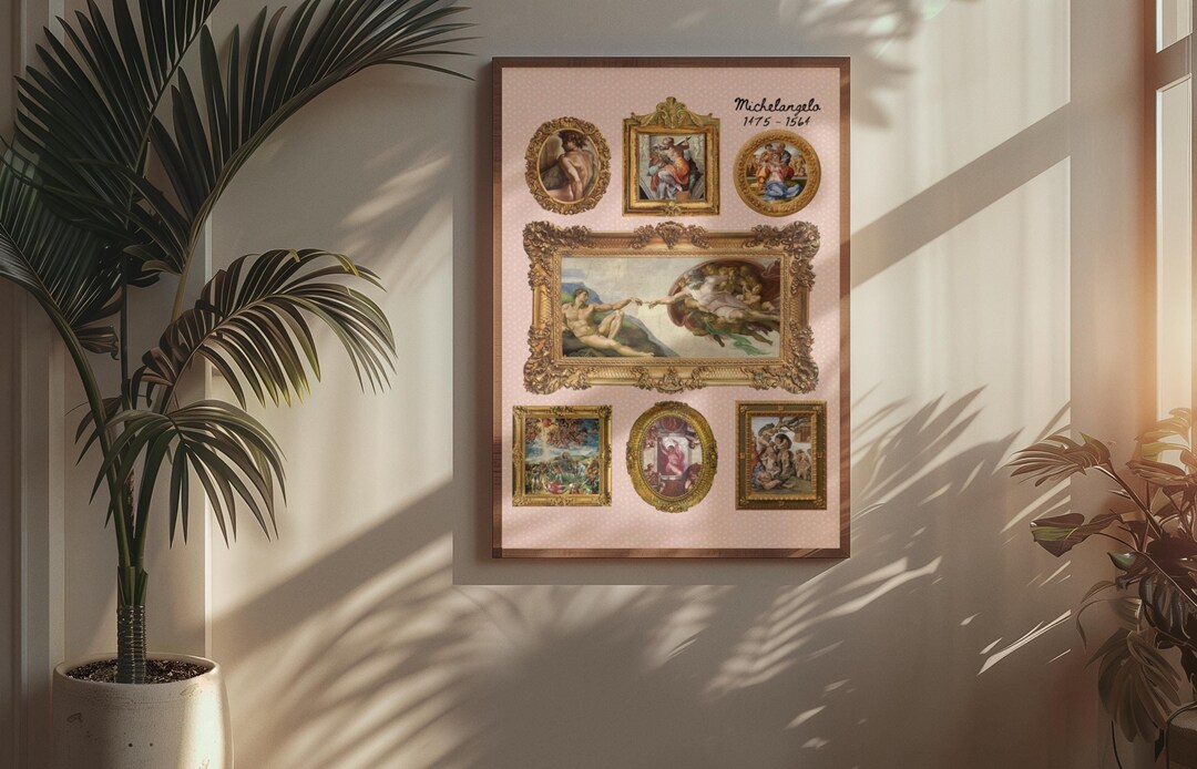 Michelangelo Art History Poster Print, Humanities Major Who Loves High ...