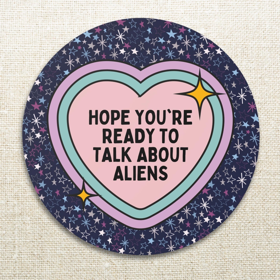 Funny Alien Sticker for Mom or Friend Who Loves Space, Spooky ...