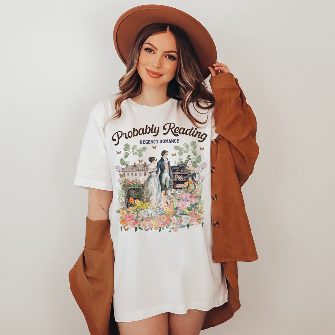 Cute Regency Romance Tee Shirt for Historical Fiction Reader With ...