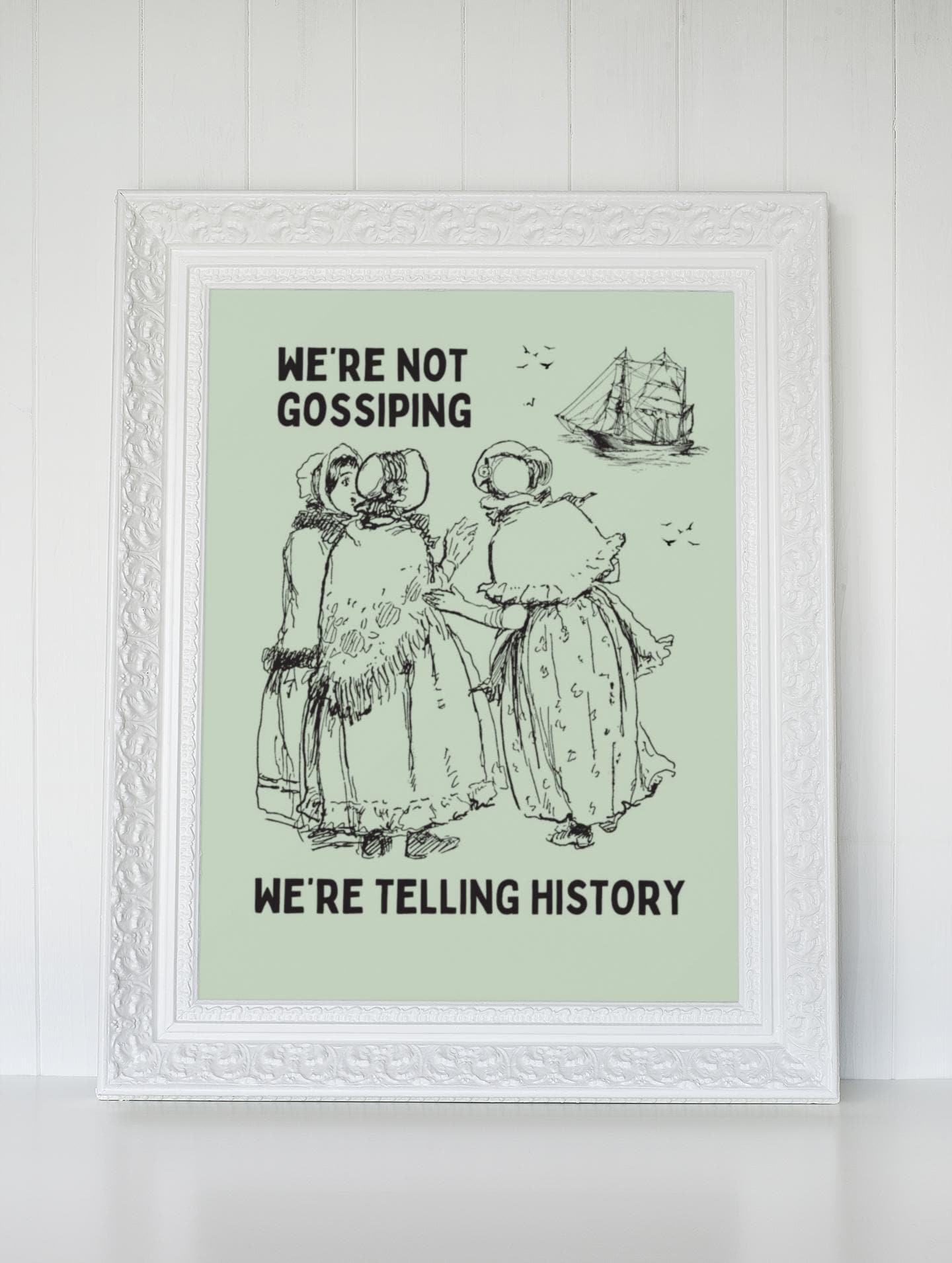 Funny History Lover Print for Social Studies Teacher, Cute Women's ...