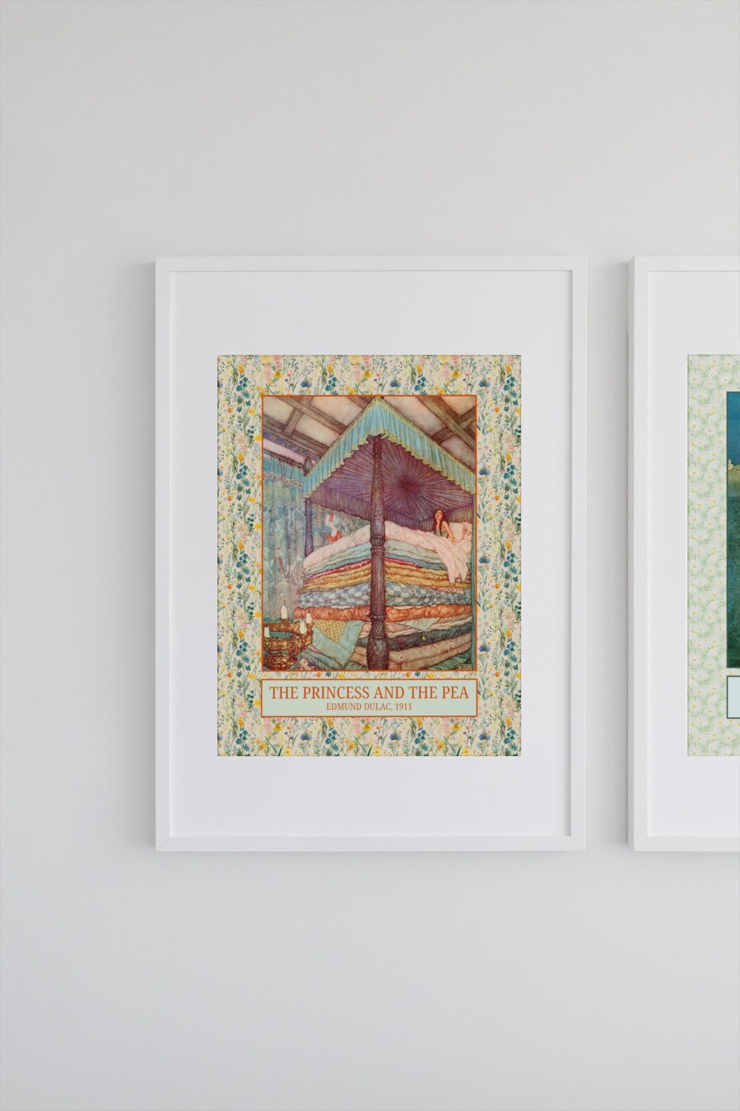 Edmund Dulac the Princess and the Pea Art History Poster Print, Famous ...