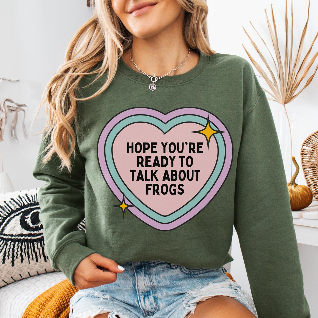 Cute Frog Lover Sweatshirt for Herpetologist, Frog Biologist, Gift for ...