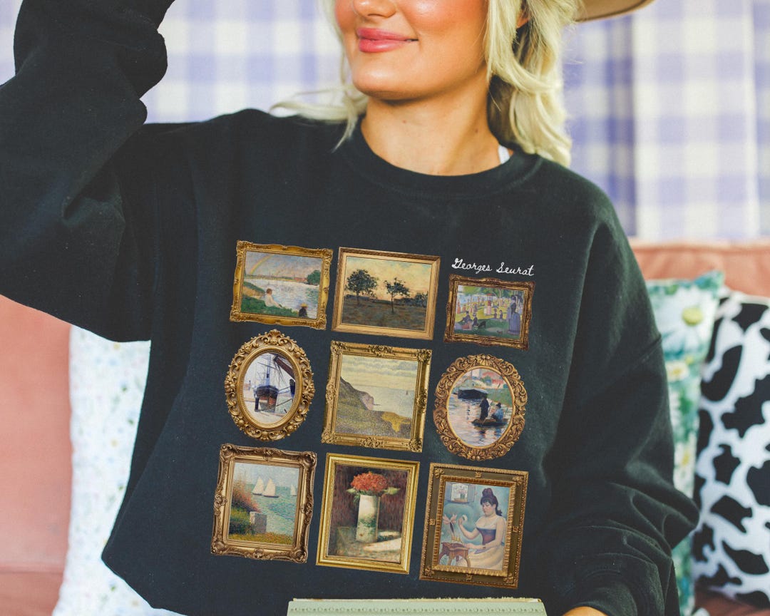 Georges Seurat Art History Sweatshirt: 19th Century Post-impressionist ...