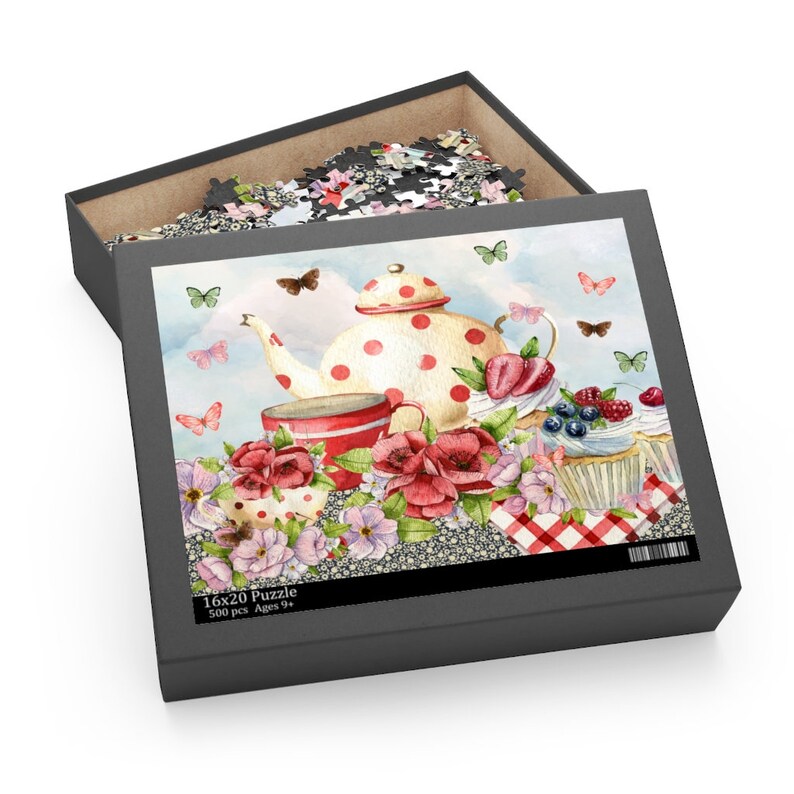 Cottagecore Teapot Puzzle for Adults: 16x20 Inches 500 Pieces - Etsy