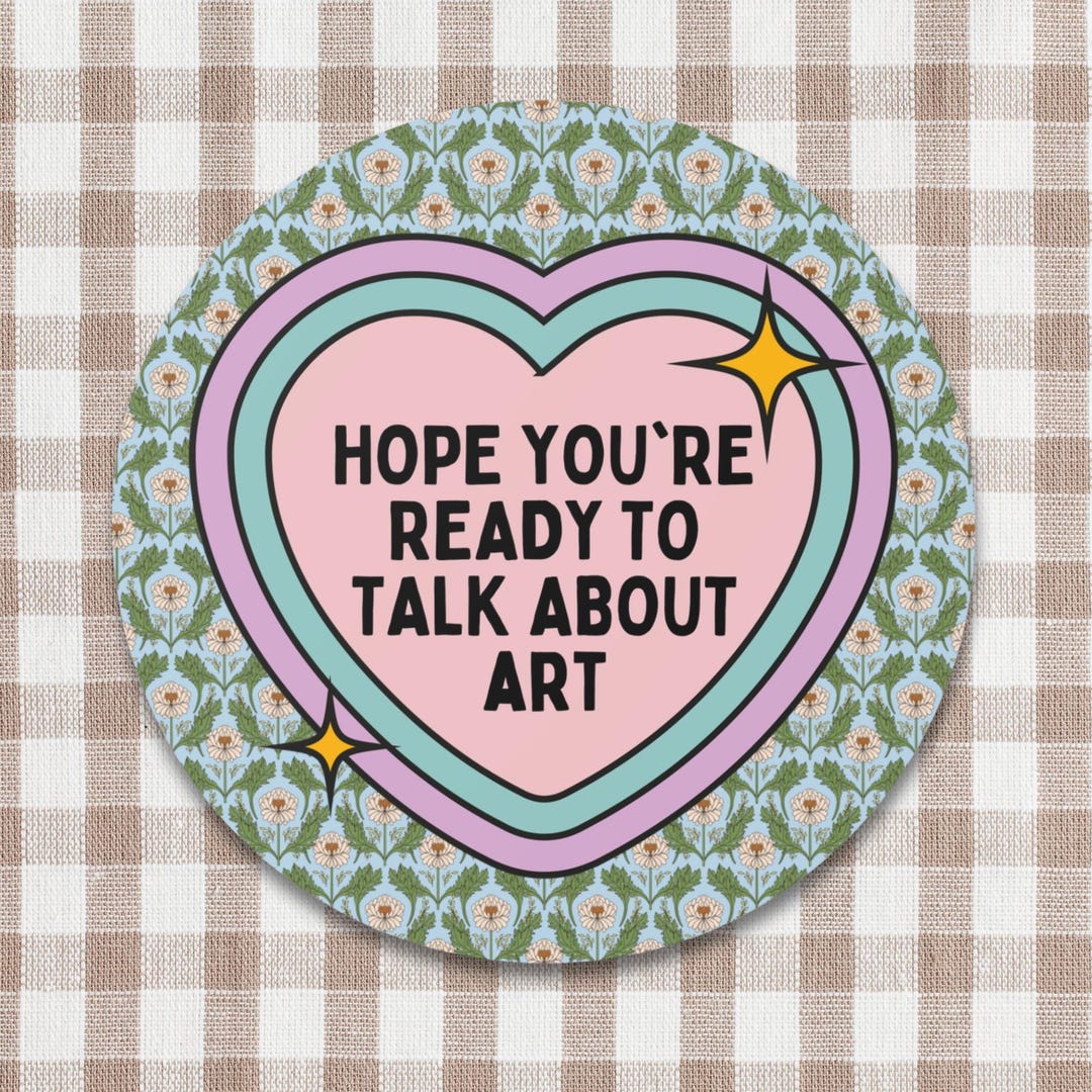 Cute Art History Sticker for Humanities Teacher or Professor, High ...